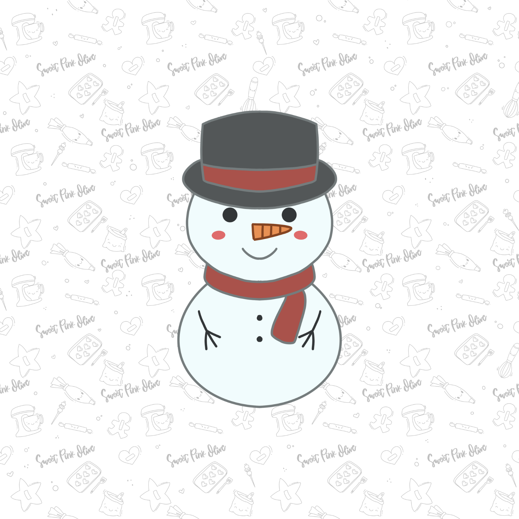 Snowman 3 – Sweet Pink Olive